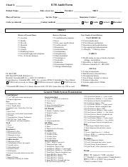 Medical Coding Audit Form Pdf E M Audit Form Chart Patient Name Date Of Service