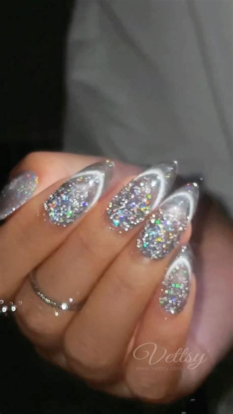 Ig Nail Trend Set Holo Diamond Video Fancy Nails Designs Glittery
