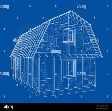 House Sketch Vector Rendering Of 3d Stock Vector Image And Art Alamy