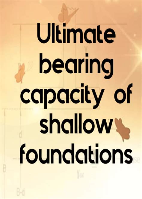 Ultimate Bearing Capacity Of Shallow Foundations 3 Unipeppa