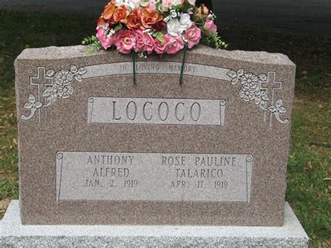 Lococo Anthony Fairview Cemetery Niagara Falls Canada