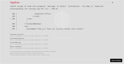 Tailwind Navbar React Example Forked Codesandbox