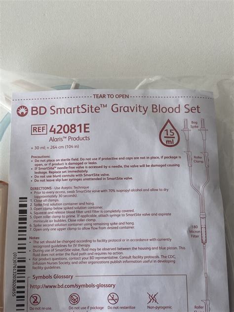 New Bd Lot Of 9 Gravity Blood Set 42081e Exp2024 10 D10 Gravity