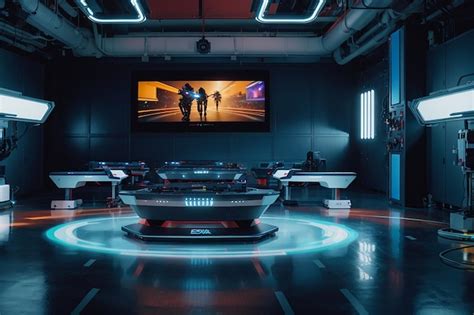 Premium Ai Image Quantum Gravity Futuristic Science Lab