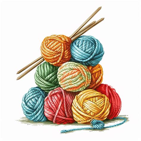 Crocheting Vector Icon Isolated On White Background Premium Ai