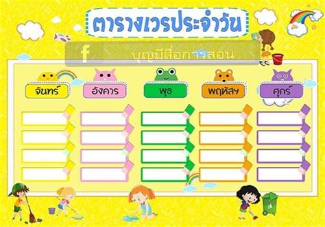 ดาวน์โหลด ตารางเวรประจําวัน 2565 น่ารัก Ppt แก้ไขได้ 1 ของใช้เด็ก Diy คณิตศาสตร์พื้นฐาน การ