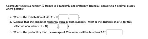 solved a computer selects a number x from 0 to 8 randomly