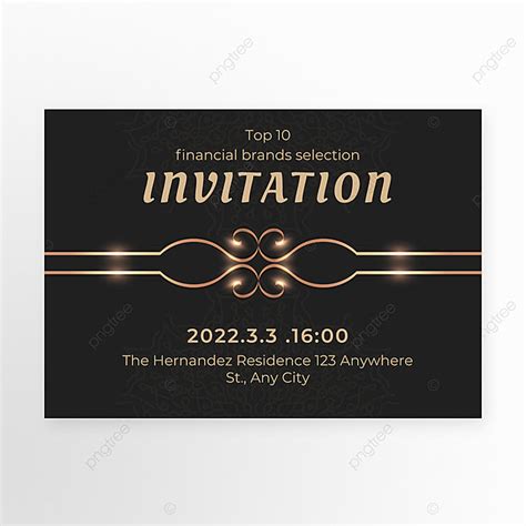 럭셔리 블랙 골드 비즈니스 초대장 노트 일러스트 졸업 템플릿 Psd 다운로드 디자인 자료 다운로드