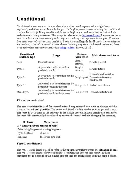 Conditional Sentences Pdf Syntax Semantics