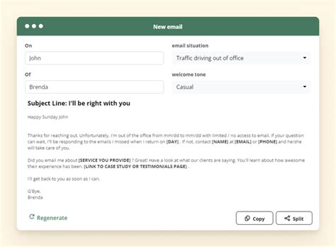 use automatic reply rules without sending an out of office