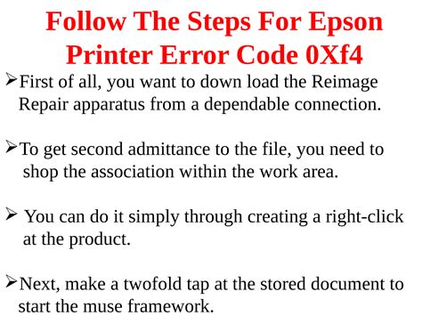 Easy Way To Fix Epson Printer Error Code Xf