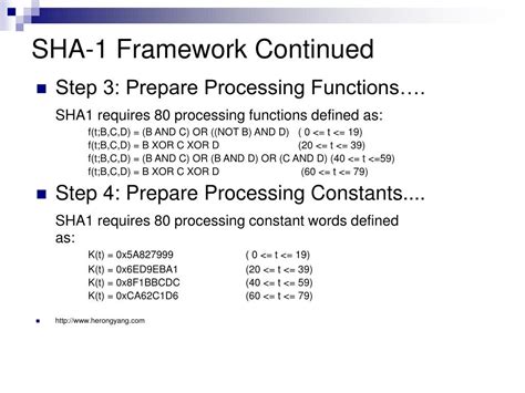 Ppt Secure Hashing Algorithm Powerpoint Presentation Free Download
