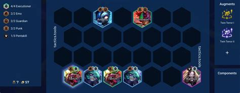 4 Executioner 2 Emo 2 Guardian 2 Punk TFT Team Builder Set 10