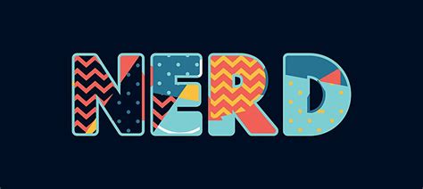 Nerd Concept Word Art Illustration Nerd Art Nerdy Vector Nerd Art