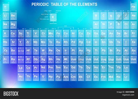 Periodic Table Vector Photo Free Trial Bigstock