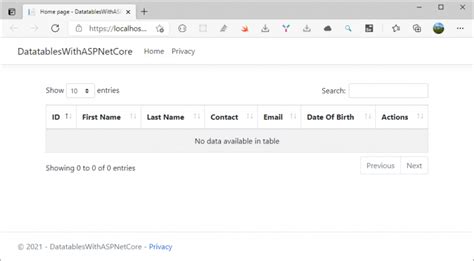 Datatables In Aspnet Core Server Side Puresourcecode