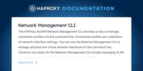 Haproxy Technologies On Linkedin Haproxy Aloha 16 5 Introduces A New Network Management Cli