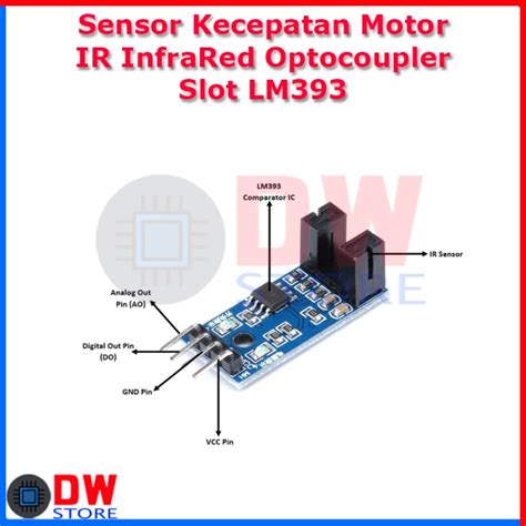 Jual Motor Speed Sensor Module Modul Kecepatan Slot Optocoupler