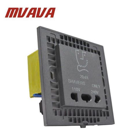 Luxury Shaver Plug Shaving Socket 110 And 240v Outlet Dual Voltage Wall