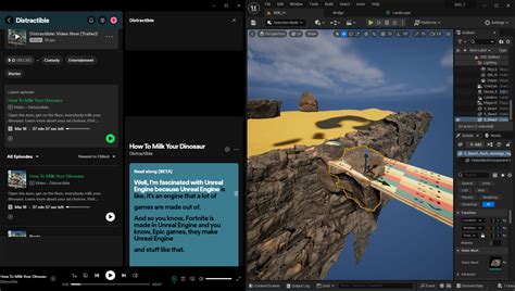 listening to mark talk about ue5 while working on ue5 r distractible