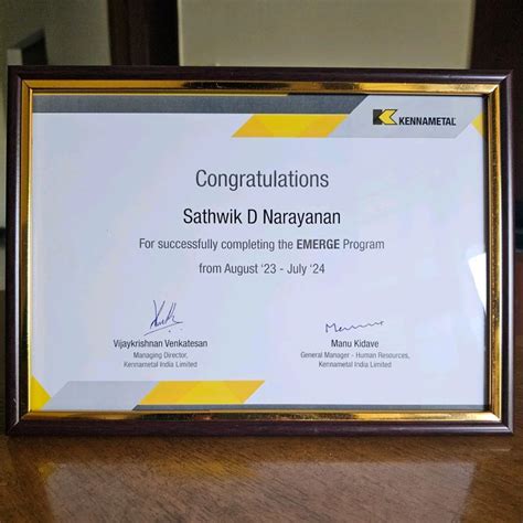 Sathwik Narayanan On Linkedin Happy To Have Completed My First Year As