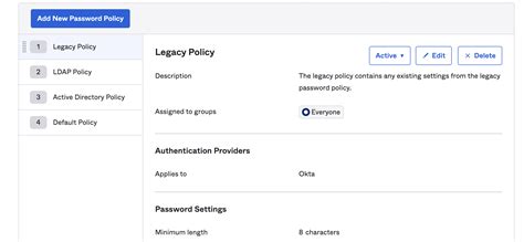 How To Determine Which Password Policy Applies To Okta And Which To