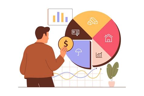 Premium Vector Flat Design Of Asset Allocation Dividing An Investment