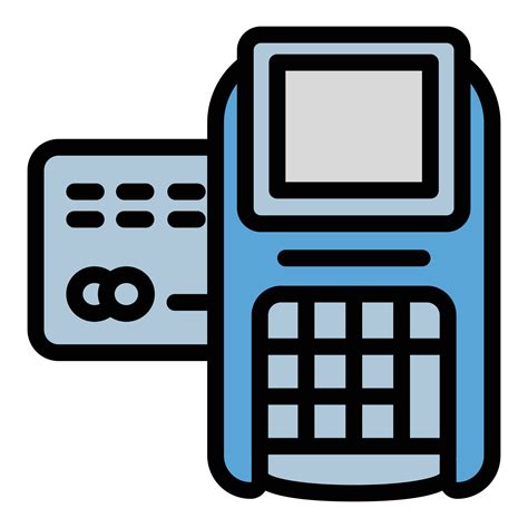 Payment Digital Terminal Icon Outline Style 14223379 Vector Art At Vecteezy