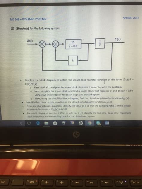 Solved For The Following System Simplify The Block Diagram Chegg