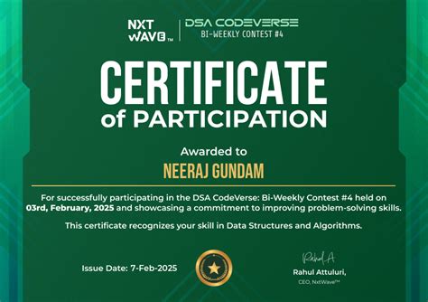 Dsacodeverse Nxtwave Nxtcode Nxtwave Ccbp Ccbpians Ccbpacademy Neeraj Gundam