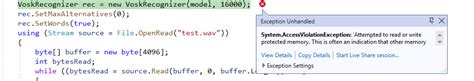 C Error Systemaccessviolationexception Messageattempted To Read Or