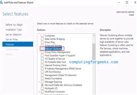 Configure Windows Server 2022 Failover Clustering Wsfc