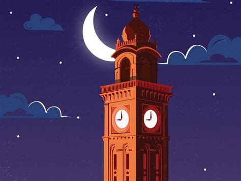 Clock Tower Mysore Clock Tower Cartoon Building Mysore
