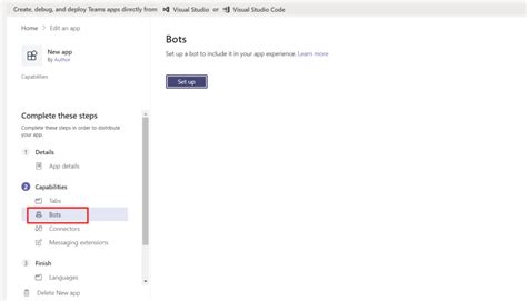 5 Click On Set Up And Go To Existing Bot Enter The App Id That Was