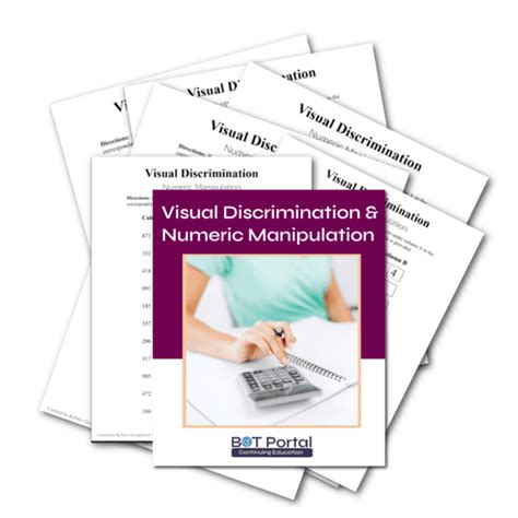 Visual Discrimination Numeric Digit Span Reversals