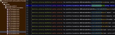 Ios How To Initialize Nsorderedset In Kotlin Kotlin Multiplatform