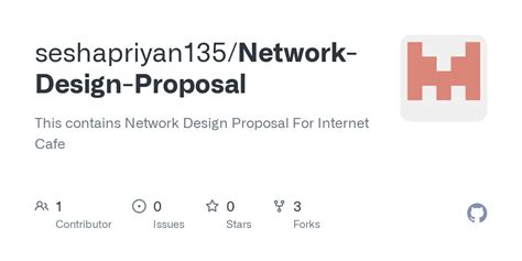GitHub Seshapriyan Network Design Proposal This Contains Network Design Proposal For
