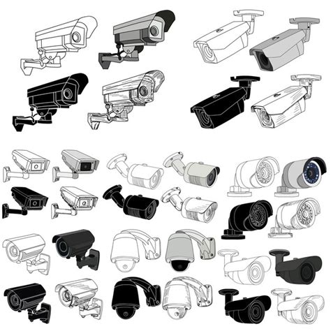 Security Camera Types Vectors And Illustrations For Free Download