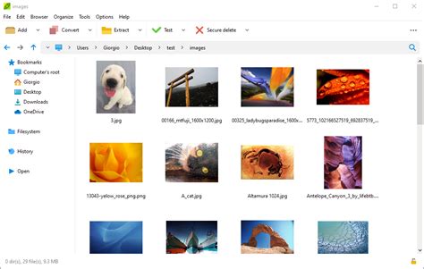 Screenshots Peazip File Manager Archive Browser