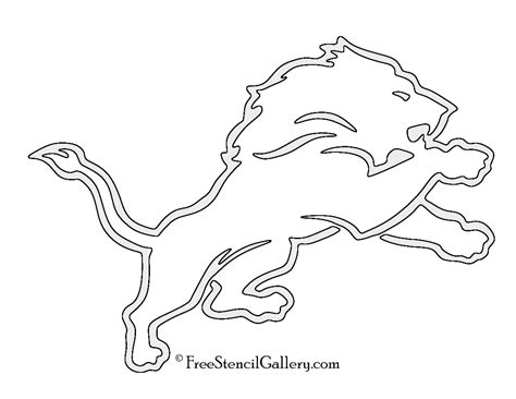 Nfl Detroit Lions Stencil Free Stencil Gallery