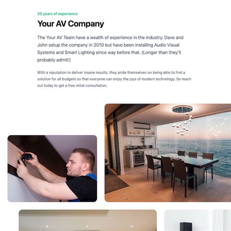 specifi webbuilder professional websites for av integrators