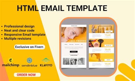 Design Professional Responsive Html Email Template By Rawaidaqamar Fiverr