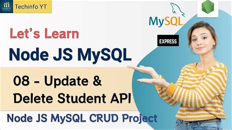 Update And Delete Students Api Nodejs Mysql Crud Project Node Js