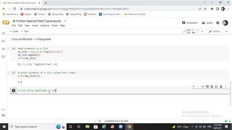 22 Python Special Data Types List Tuple Set Dictionary Youtube