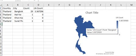Excel Map Chart Cities How To Map Data In Excel A Step By S