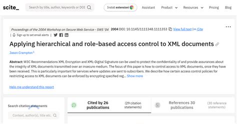 Applying Hierarchical And Role Based Access Control To Xml Documents Scite Report