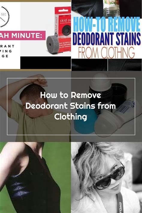 How To Remove Deodorant Stains From Clothing Remove Deodorant Stains Deodorant Stains Deodorant