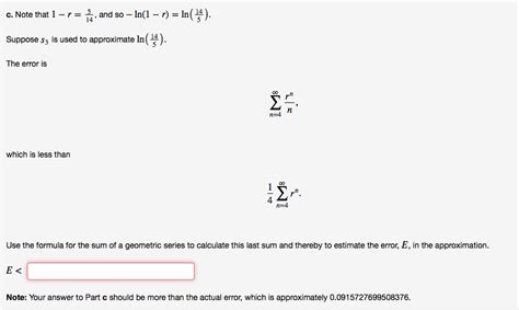 Solved 5 Points Let R T Can Be Shown That 14 Ln 1 R Let Chegg Com