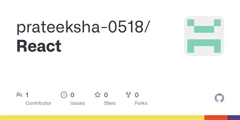 GitHub Prateeksha 0518 React