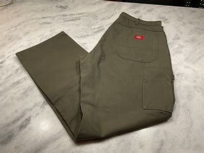 Dickies Work Pants Mens Size 38x32 Olive Green Rn20697 Carpenter Ebay